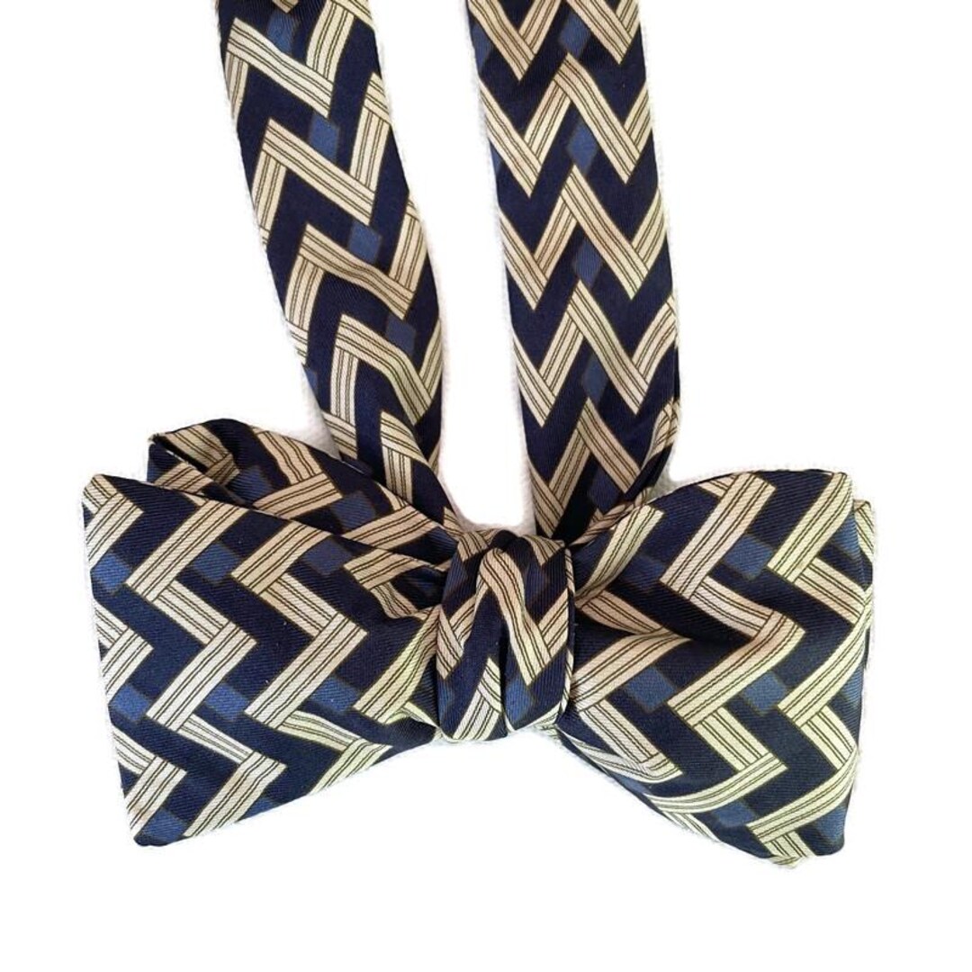 Silk Bowtie for Men - Haberdashery - One-of-a-kind - Self-tie or Pre ...