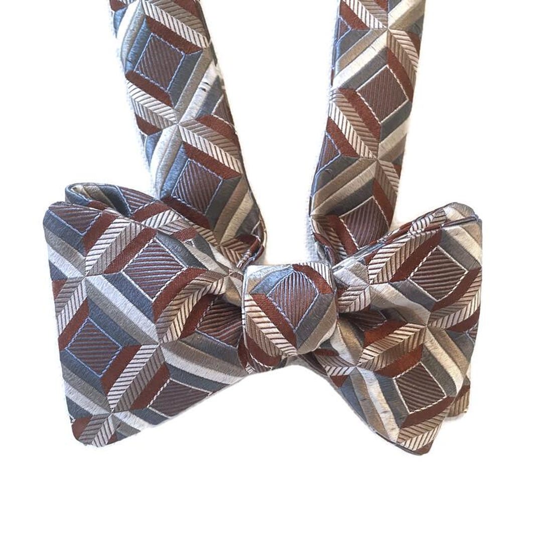 Handcrafted Silk Bow Tie - Executive- One-of-a-kind - Pre-tied or Self ...