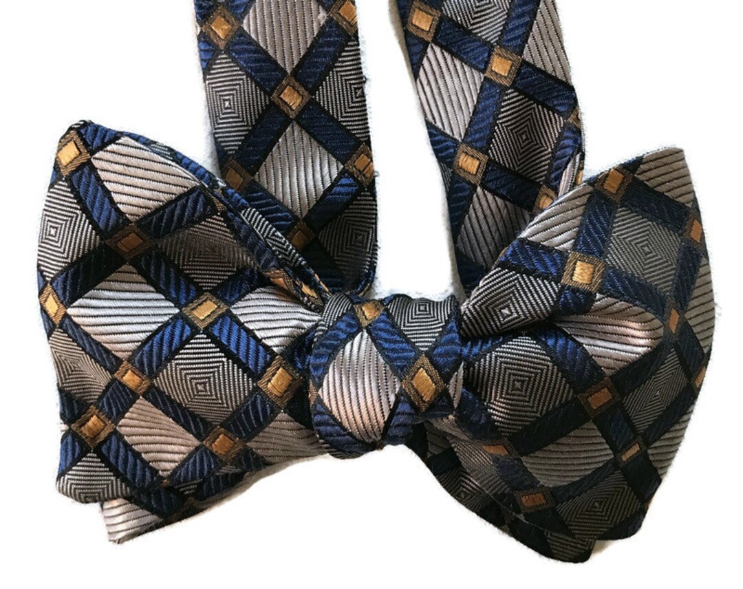 Silk Bowtie for Men - High Society - One-of-a-kind - Self-tie ...