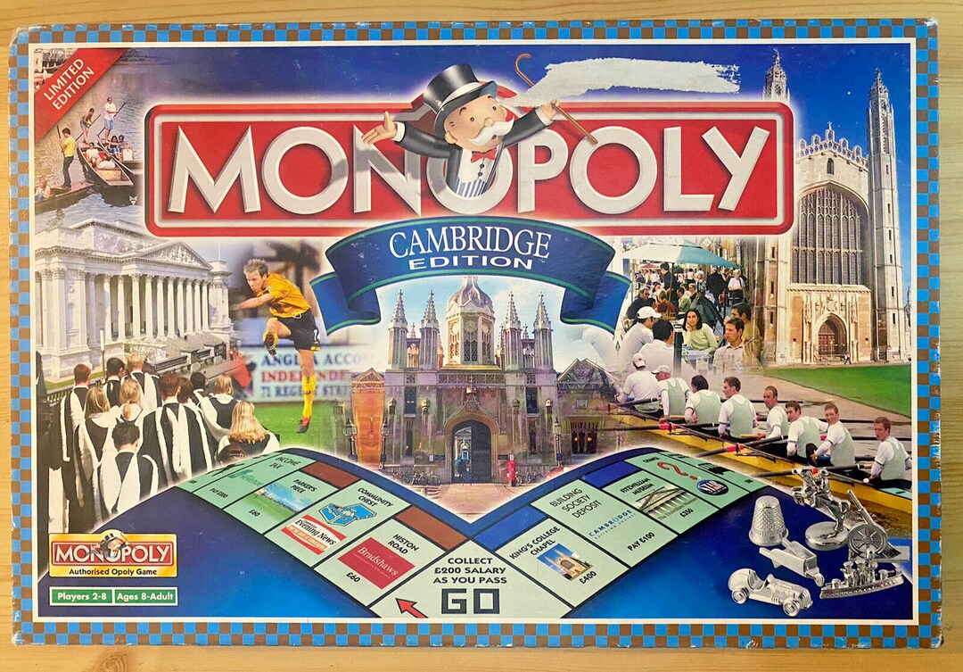 Monopoly Board Game Cambridge Edition 100% Complete - Etsy