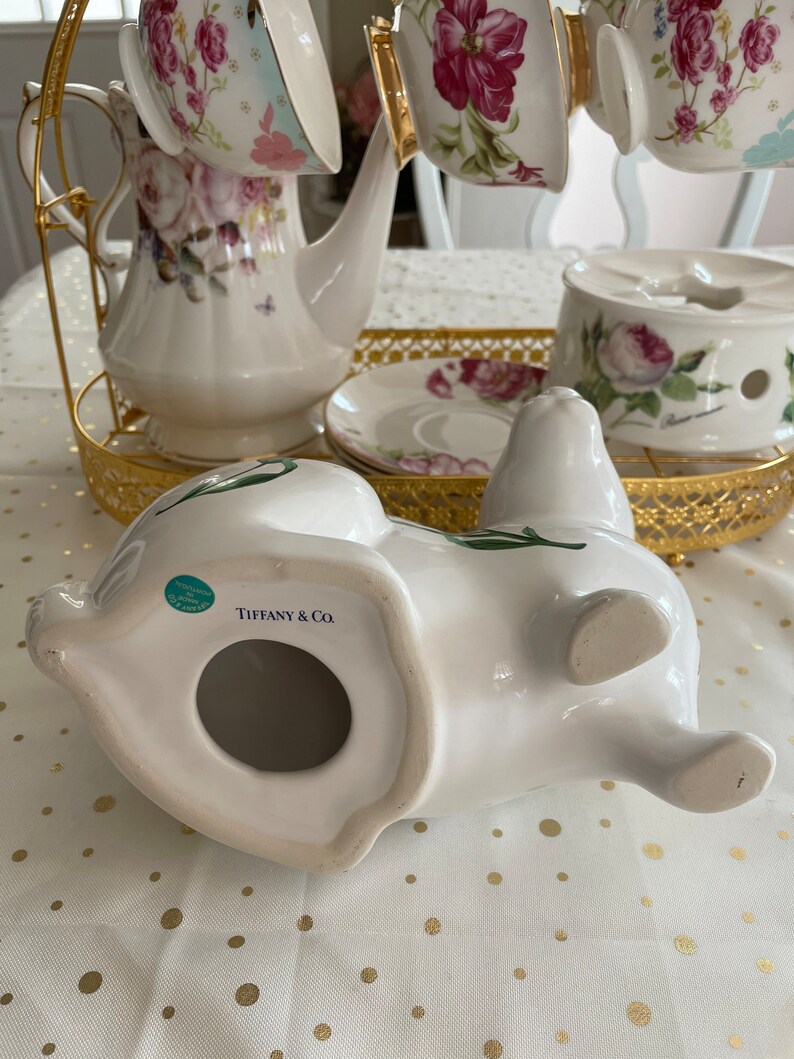 Tiffany & Co. Porcelain Bunny Rabbit sintra Floral - Etsy