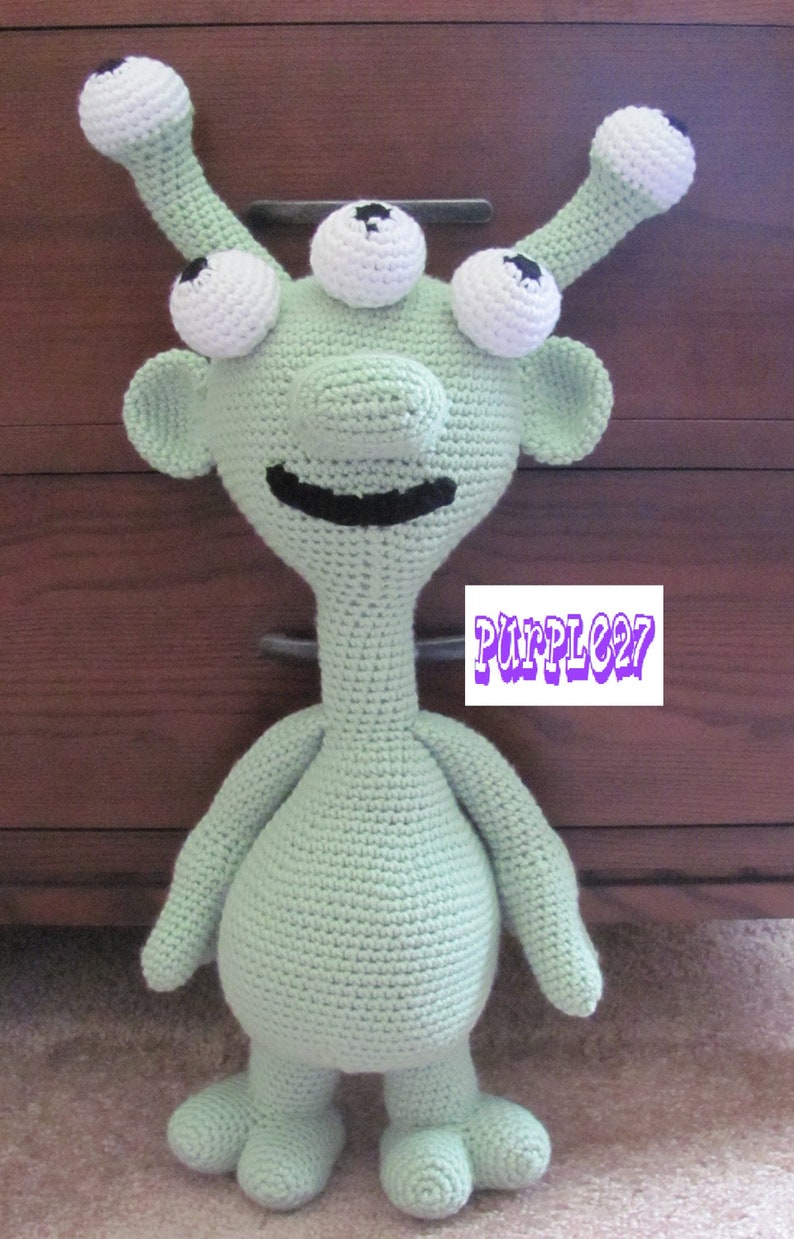 Crochet Amigurumi Alien Pattern PDF Instant Download | Etsy