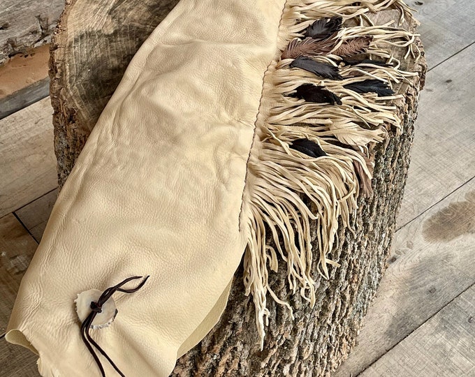 Leather Gun Case, Deer Hunter Gift, Long Gun Case, Fringed Leather Gun ...