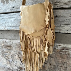 Deerskin Purse, Fringed Purse, Leather Feather Purse, Native American ...