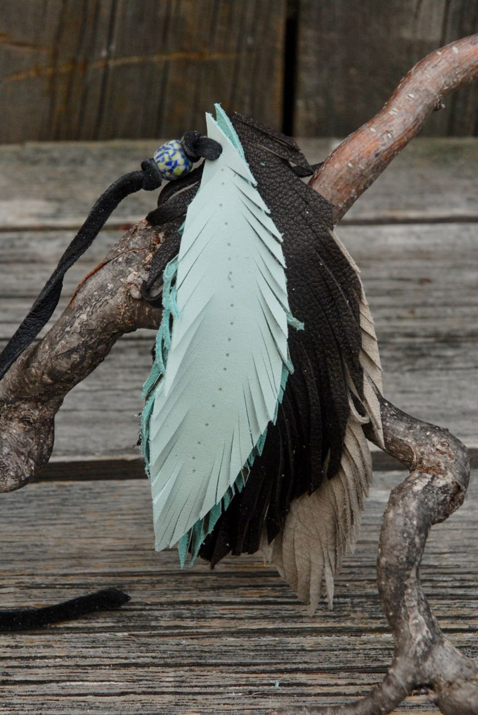 Leather Feathers Custom Leather Feathers Purse Feathers | Etsy