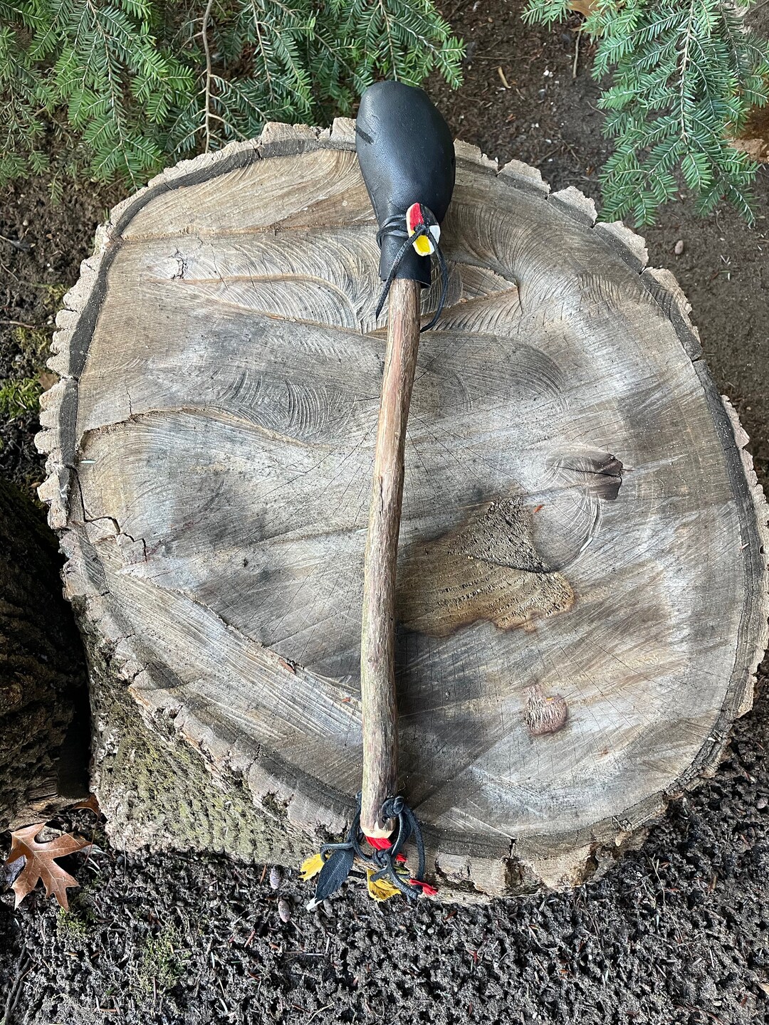 Medicine Wheel Drum Stick, Drum Beater, Drumstick, Shamanic Drum Stick ...