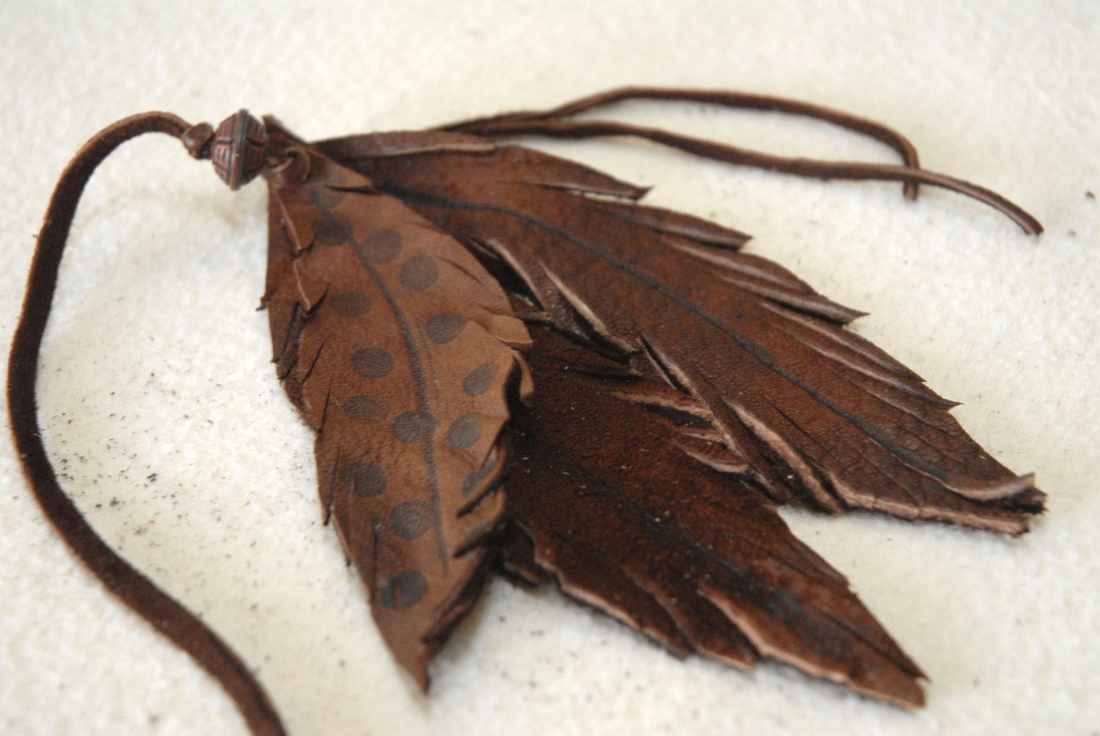 Leather Feathers Custom Leather Feathers Purse Feathers | Etsy