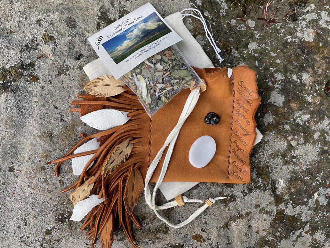 Prayer Pouch, Offering Herbs, Prayer Herbs, Offering Pouch With Herbs ...