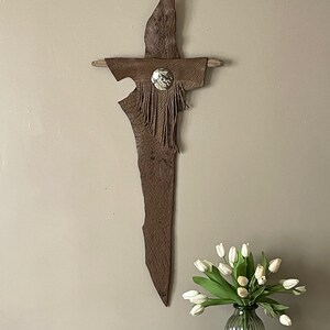 Buffalo Leather Wall Cross, Easter Wall Cross, Crucifixion and ...