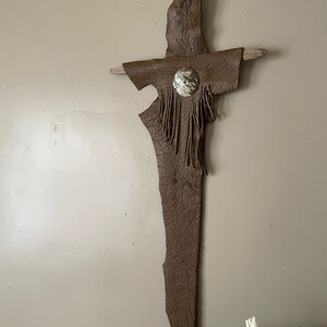 Buffalo Leather Wall Cross, Easter Wall Cross, Crucifixion and ...