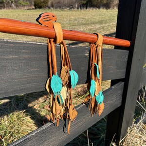 Flute Ties, Saddle Smoke Turquoise Flute Ties, Flute Wraps, Baby ...