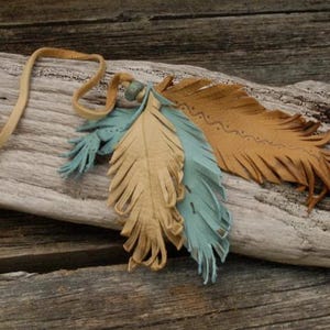 Leather Feathers, Custom Leather Feathers, Purse Feathers, Christmas ...