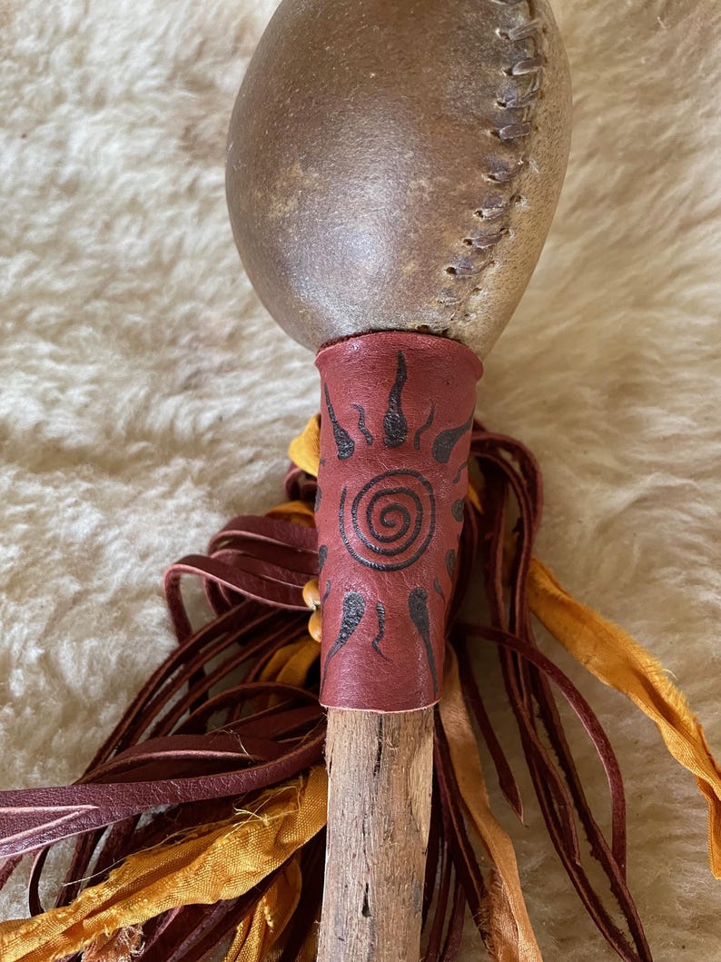 Tribal Rattle,ritual Rattle, Shamanic Rattle, Ceremony Tool, Cleansing ...