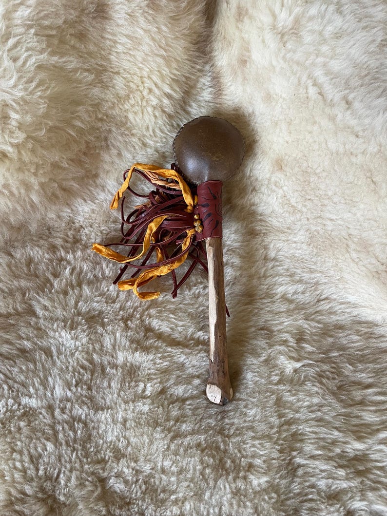 Tribal Rattle,ritual Rattle, Shamanic Rattle, Ceremony Tool, Cleansing ...