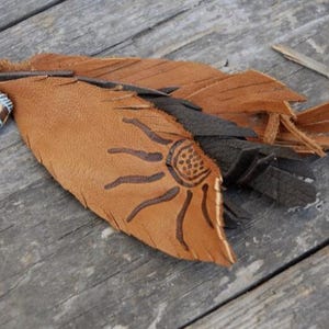 Leather Feathers, Custom Leather Feathers, Purse Feathers, Christmas ...