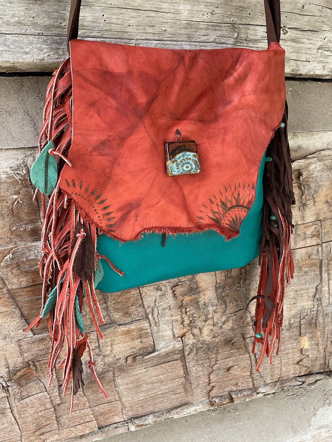 Southwestern Leather Purse, Crossbody Purse, Small Western Purse ...