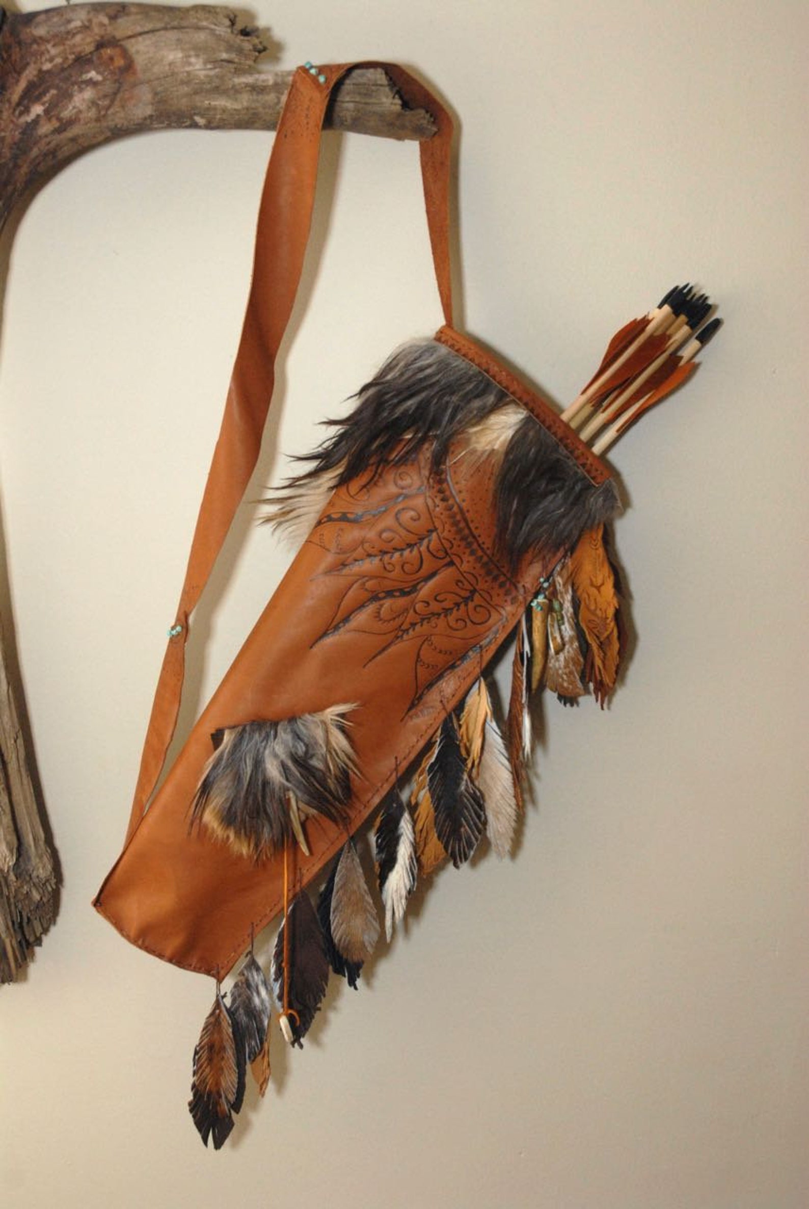 Leather Feathers Custom Leather Feathers Purse Feathers | Etsy