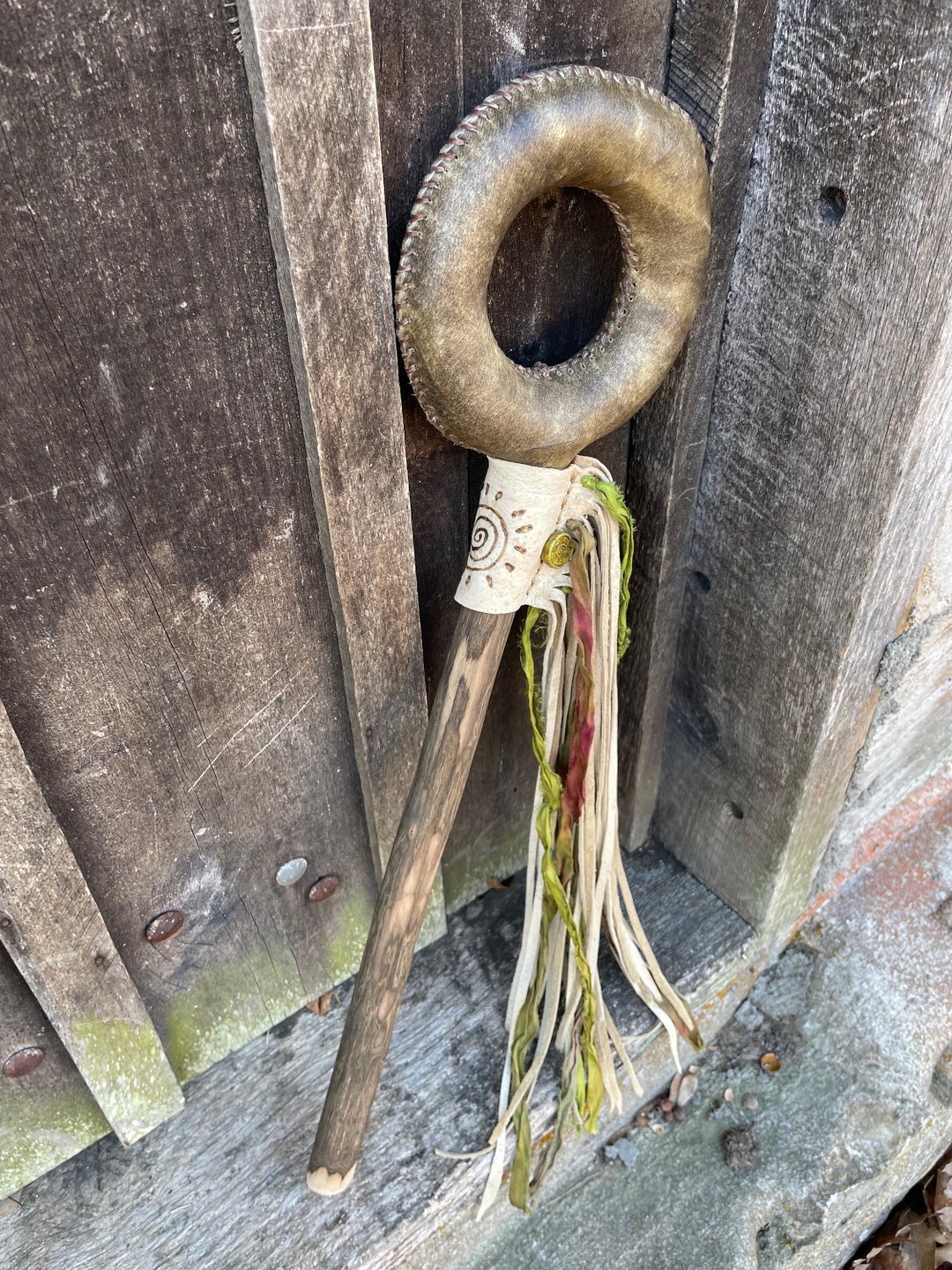 Shamanic Rattle, Ceremony Tool, Circle Rattle, Ritual Rattle, Circle of ...