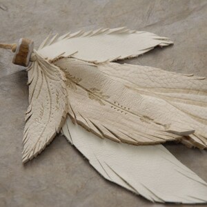 Leather Feathers, Custom Leather Feathers, Purse Feathers, Christmas ...