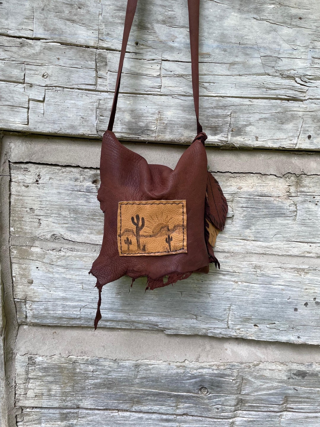 Western Purse, Elk Hide Purse, Brown Purse, Art Purse, Desert Purse ...