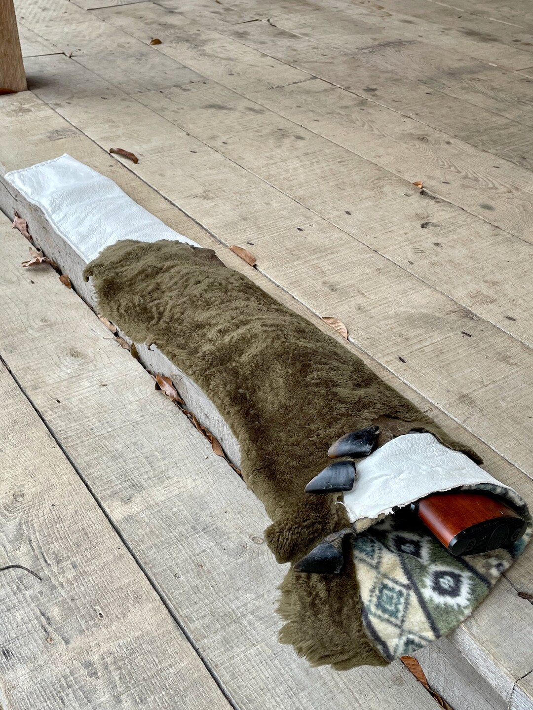 Elk Gun Case, Elk Leather Gun Case, Deer Hunter Gift, Muzzle Loader ...