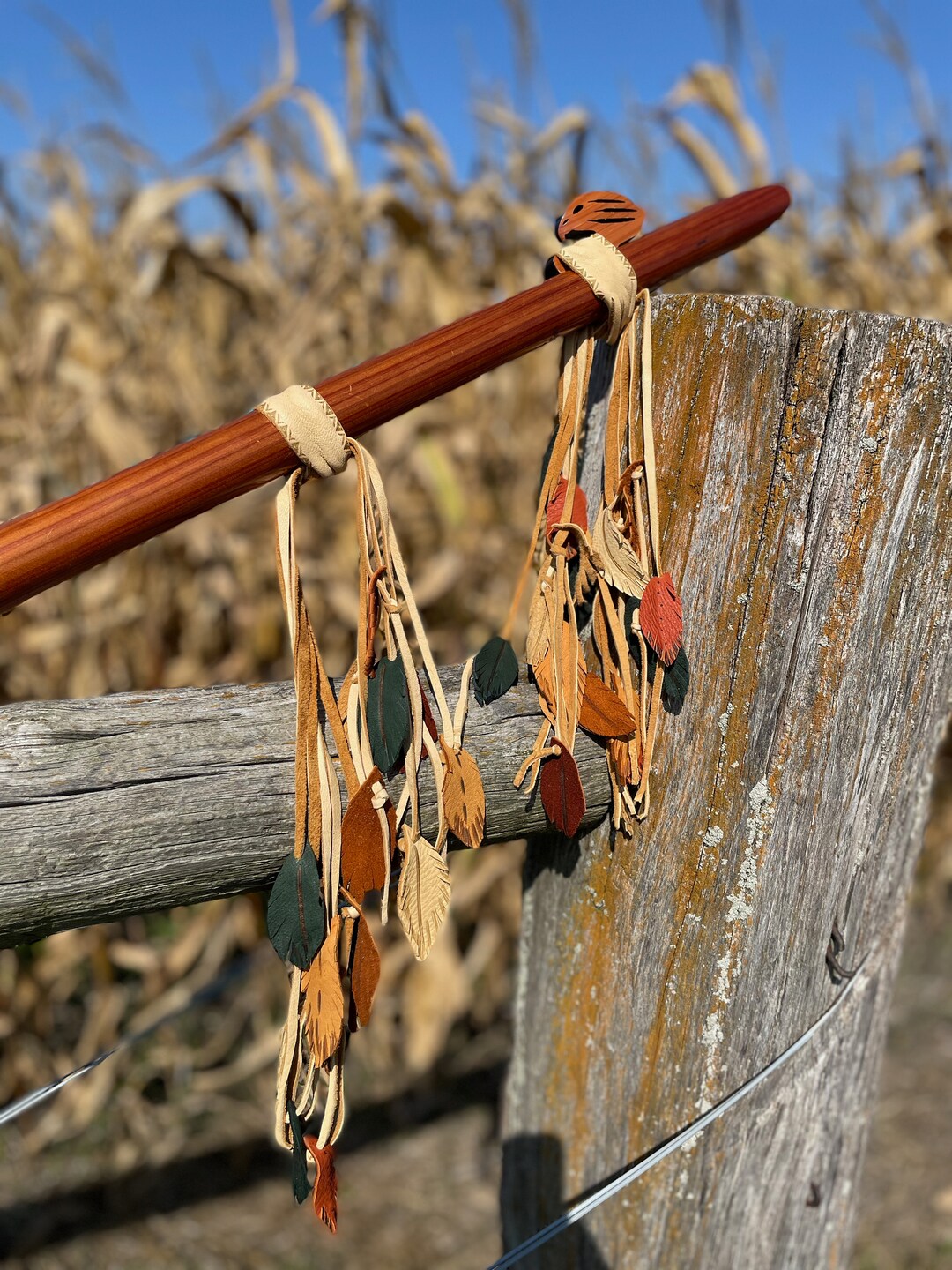 Flute Ties, Flute Wraps, Baby Leather Feathers, Native American Flute ...