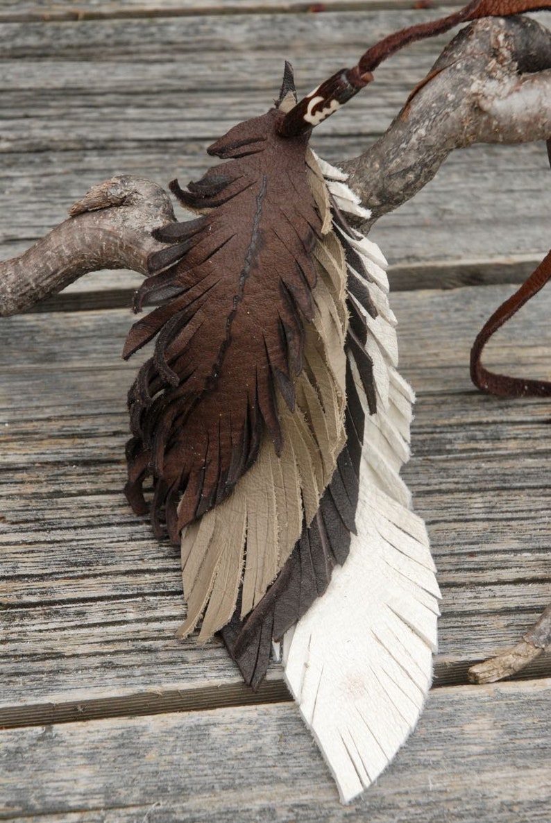 Leather Feathers Custom Leather Feathers Purse Feathers | Etsy