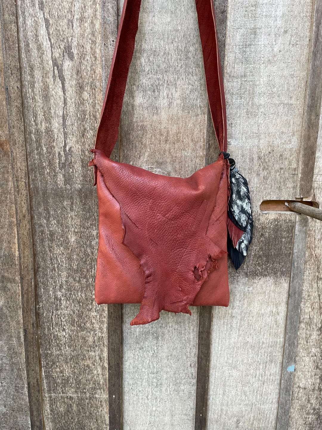 Red Elk Purse, Elk Hide Purse, Crossbody Bag, Leather Purse - Etsy