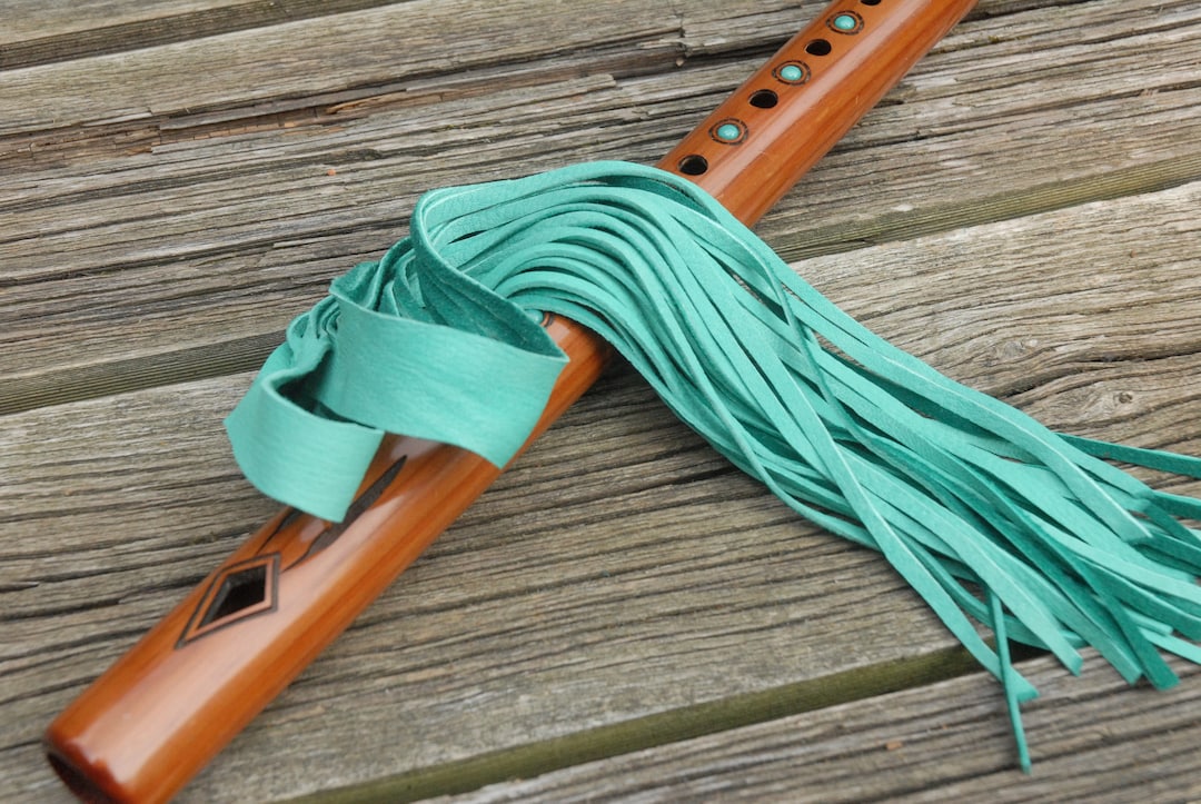 Flute Ties, Plain Turquoise Flute Ties , Native American Flute Wrap ...