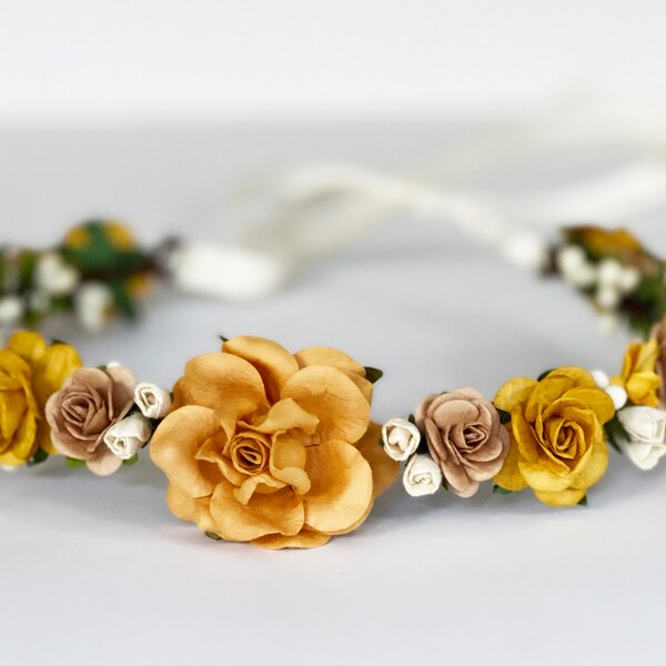 Fall Floral Crown - Etsy