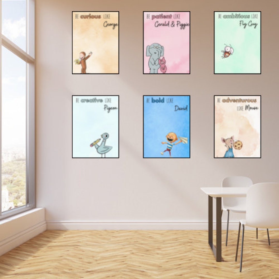 Digital Character Affirmations - 11X17 POSTER SIZE 40 Book Characters ...