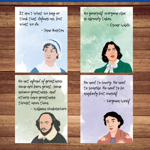 Digital Author Quotes Classic Books Famous Writers Language Arts ...