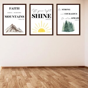 10 Children’s Bible Verse Posters - Watercolor Scripture - Sunday ...