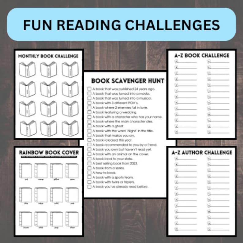 Reading Journal Book Tracker Reading Challenges Bullet Journal ...