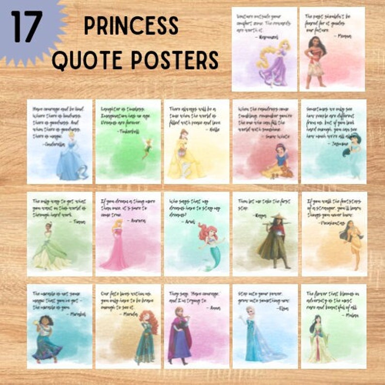 Princess Movie Quotes - 17 Characters - Children’s Favorites - Girl ...