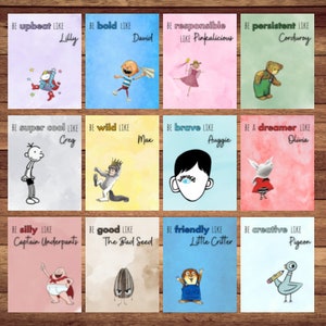 Digital Character Affirmations - 40 Book Characters - Children’s ...