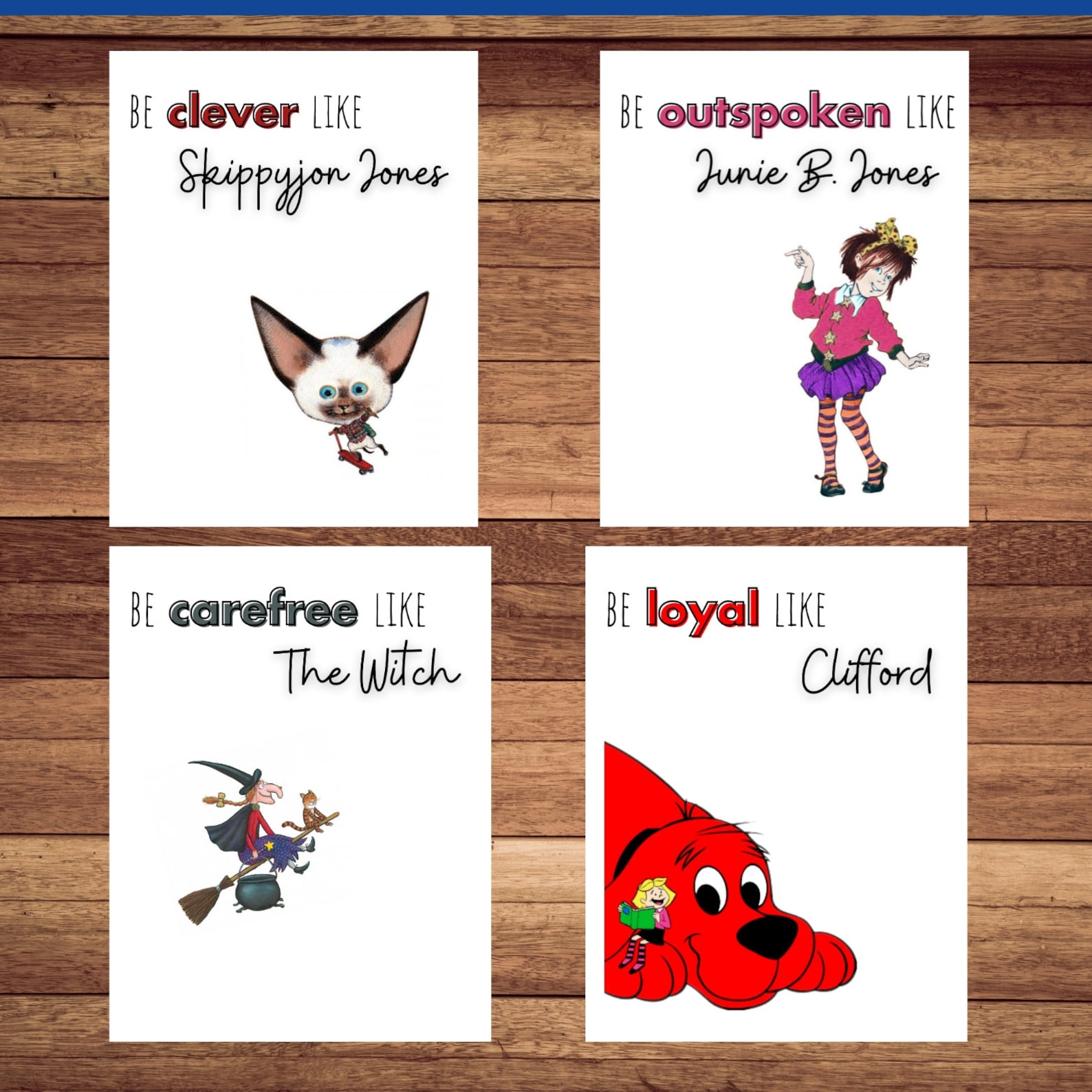 Digital Character Affirmations 40 Book Characters Childrens Storybook ...