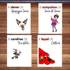 Digital Character Affirmations - 40 Book Characters - Children’s ...