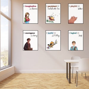 Digital Character Affirmations - 40 Book Characters - Elementary ...
