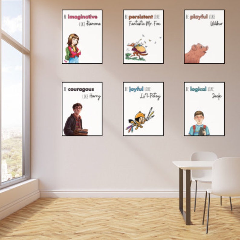 Digital Character Affirmations - 40 Book Characters - Elementary ...