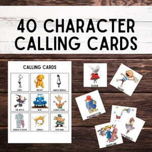 Book Character BINGO - 40 Characters - Children’s Storybook Classroom ...