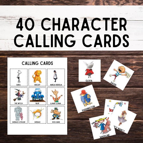 Book Character BINGO - 40 Characters - Children’s Storybook Classroom ...