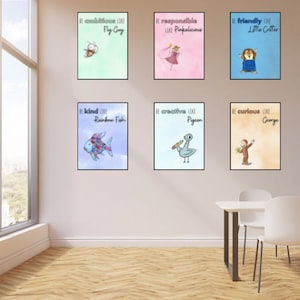 Digital Character Affirmations - 40 Book Characters - Children’s ...