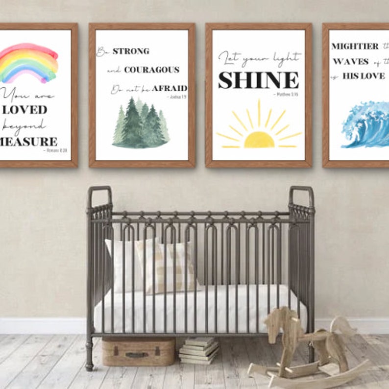10 Childrens Bible Verse Posters Watercolor Scripture - Etsy UK