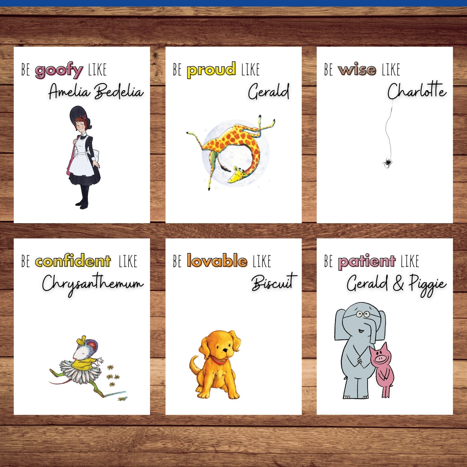 Digital Character Affirmations - 40 Book Characters - Children’s ...