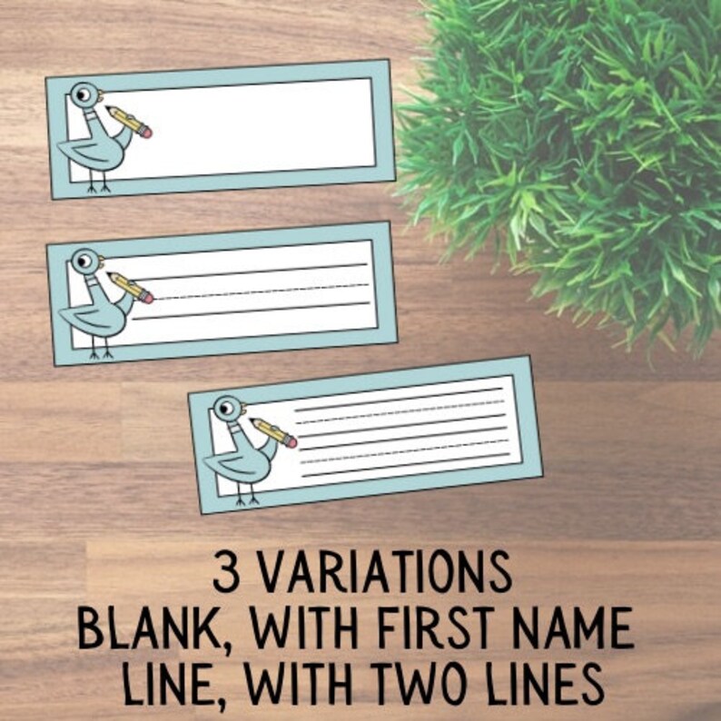 Digital Character Desk Name Tags - 40 Book Characters - Children’s ...