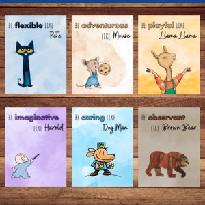 Digital Character Affirmations - 40 Book Characters - Children’s ...