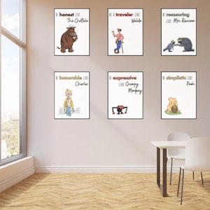SET 2 Digital Character Affirmations - 40 Book Characters - Children’s ...