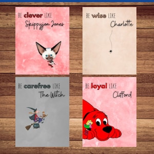 Digital Character Affirmations - 40 Book Characters - Children’s ...