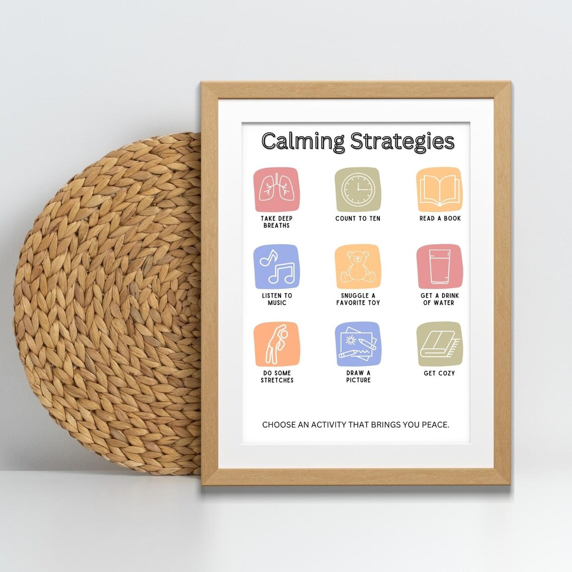 Calm Down Posters 15 Mindfulness Signs Calm Down Corner - Etsy